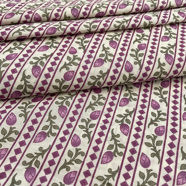 Border Print Dress Fabric - Etsy