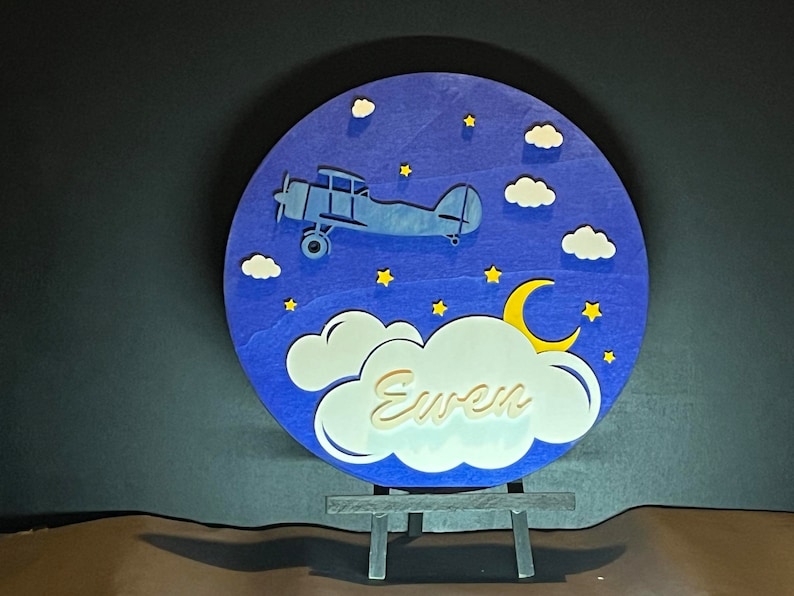 Airplane Door Sign for Children's Room - Customizable Sign - Children's ...