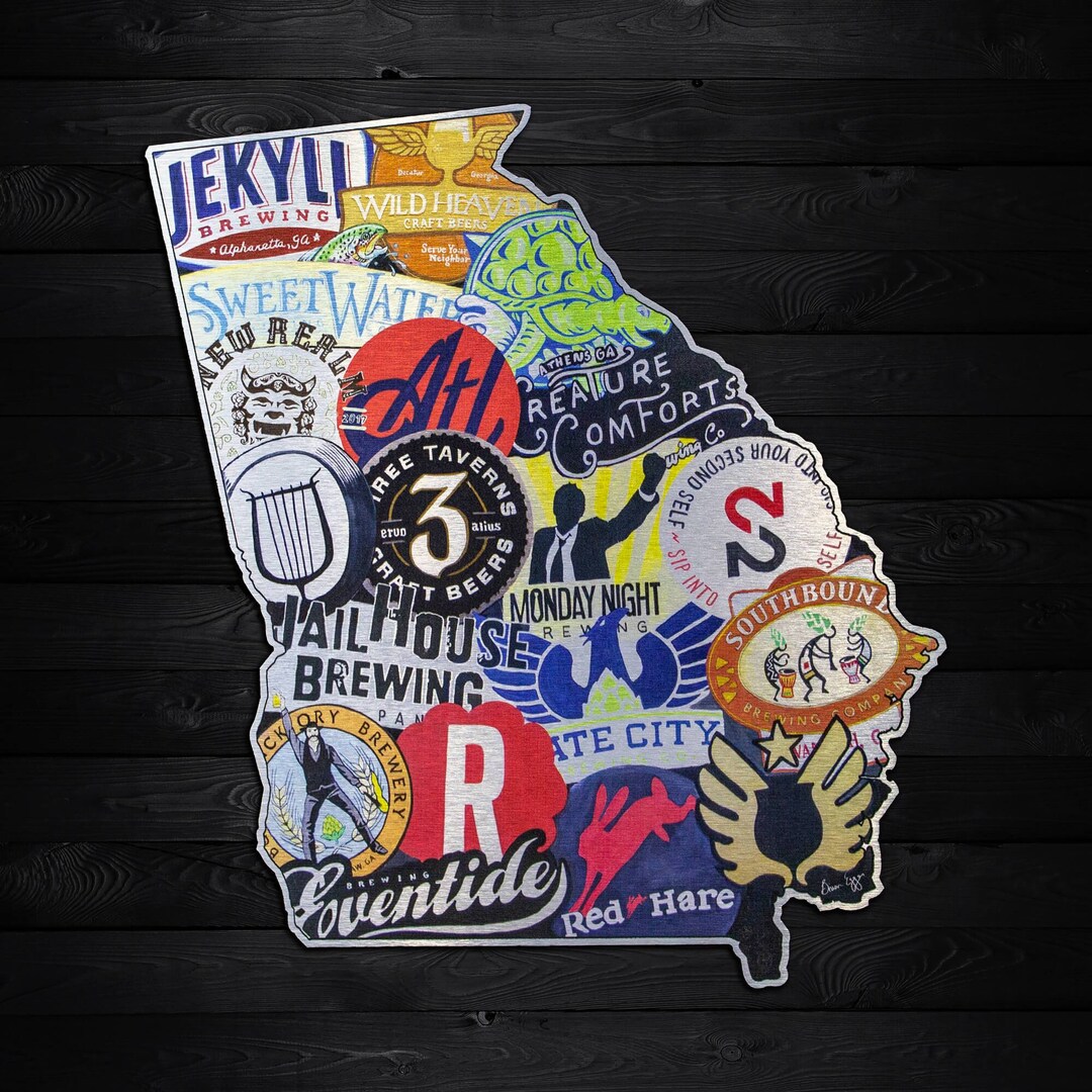 Gose on My Mind Georgia Craft Beer Signs Beer Map, Bonus Room, Game ...