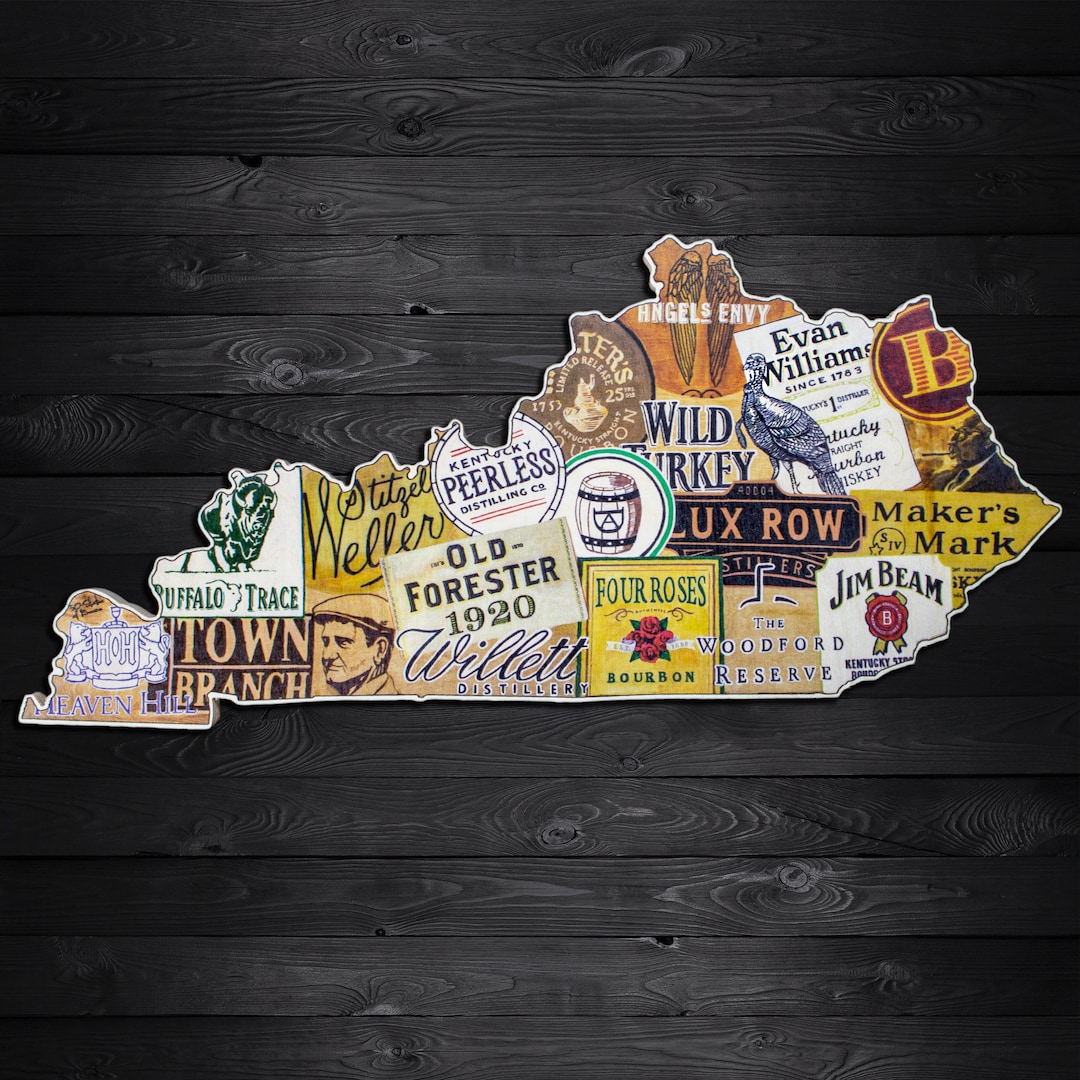 KY Bourbon | Kentucky Craft Bourbon Signs | Bonus Room, Game Room, Wall ...