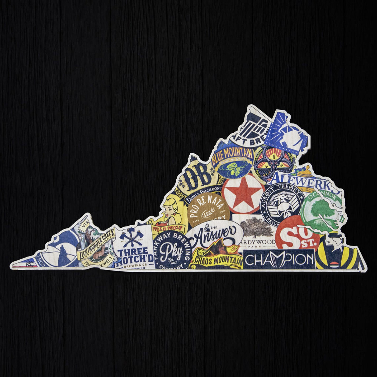 Virginia is for Lagers Virginia Craft Beer Signs Beer Map - Etsy