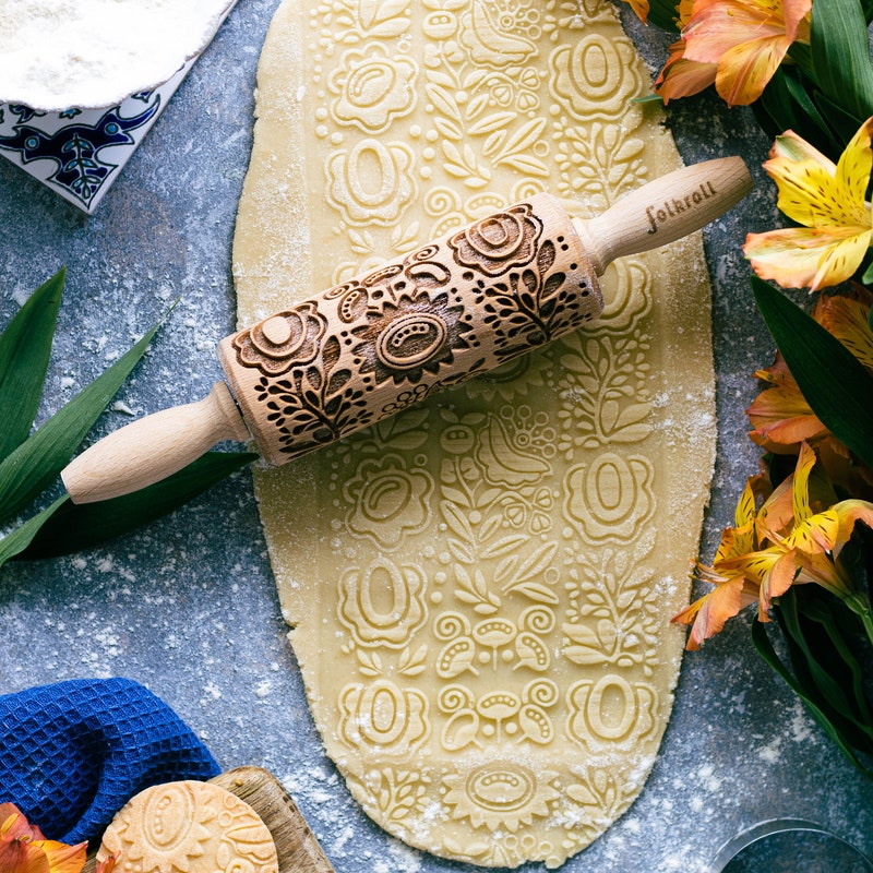 Embossed Rolling Pin - Etsy