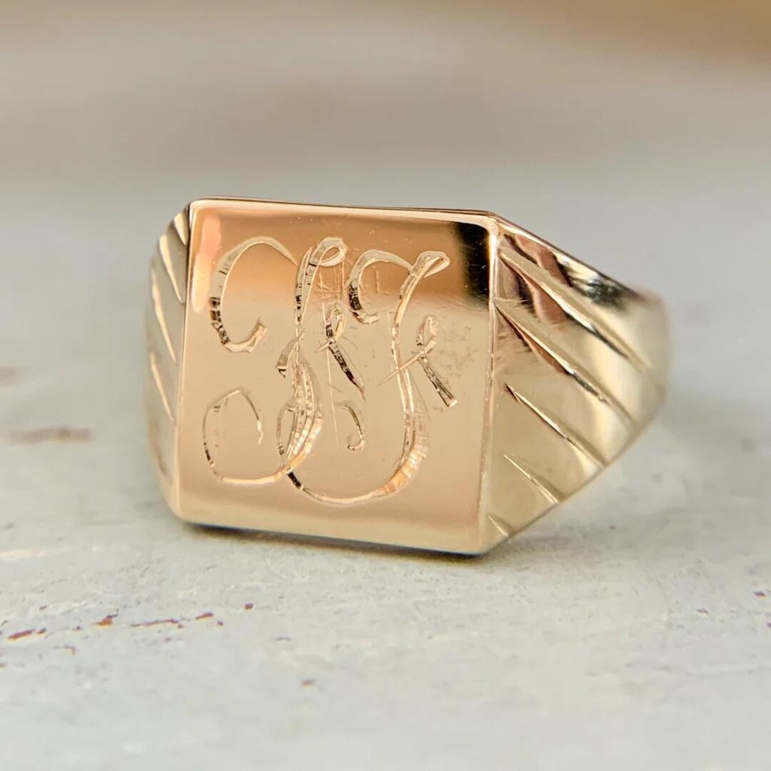 Antique Allsopp Brothers Signet Ring 10k - Etsy