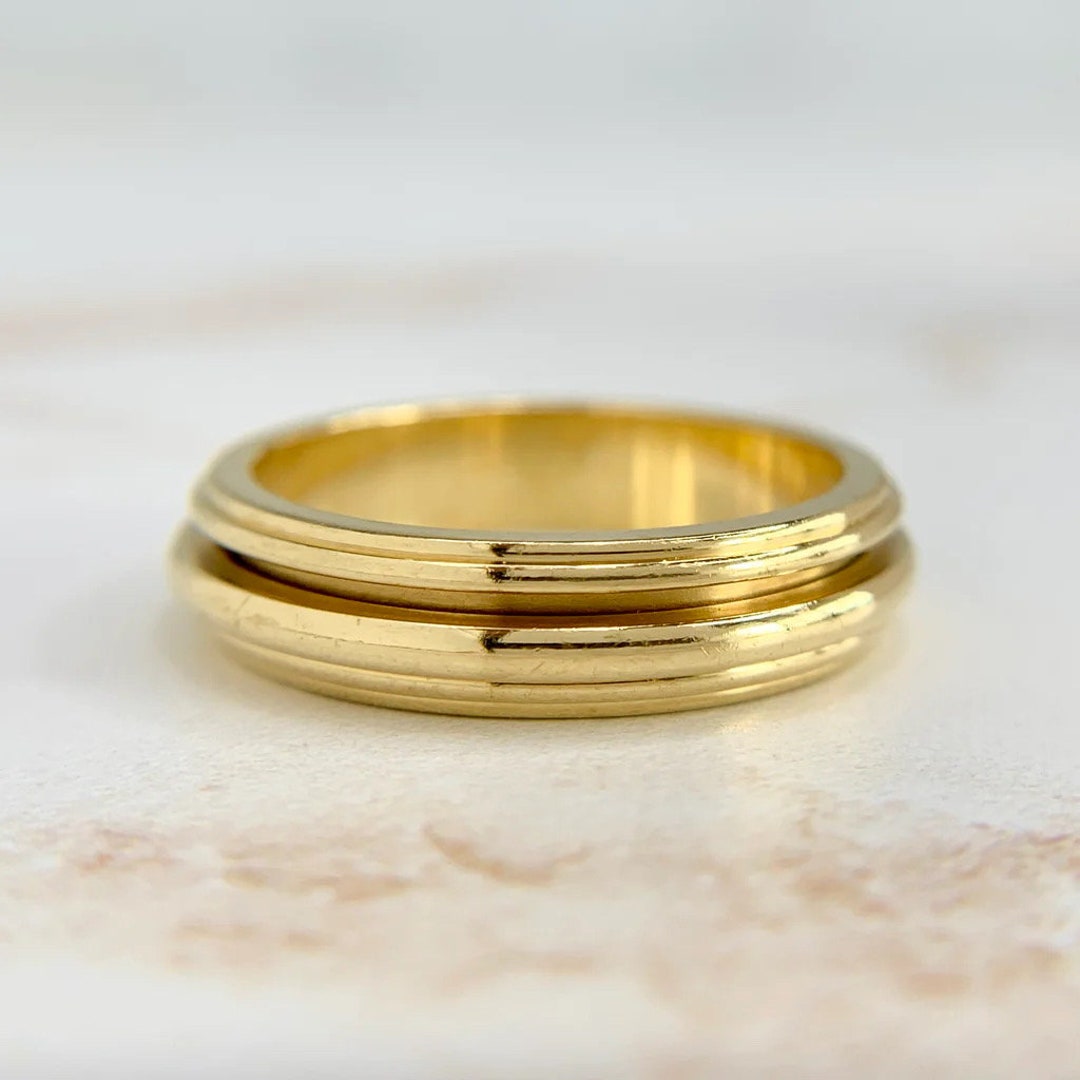 Vintage Piaget Spinner Ring 18k - Etsy