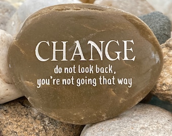 Inspirational Rock Engraved Word Rocks Positive | Etsy