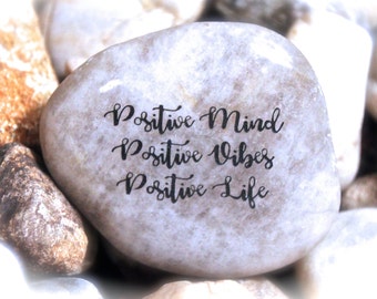 Inspirational Rock Engraved Word Rocks I'm Mostly Peace - Etsy