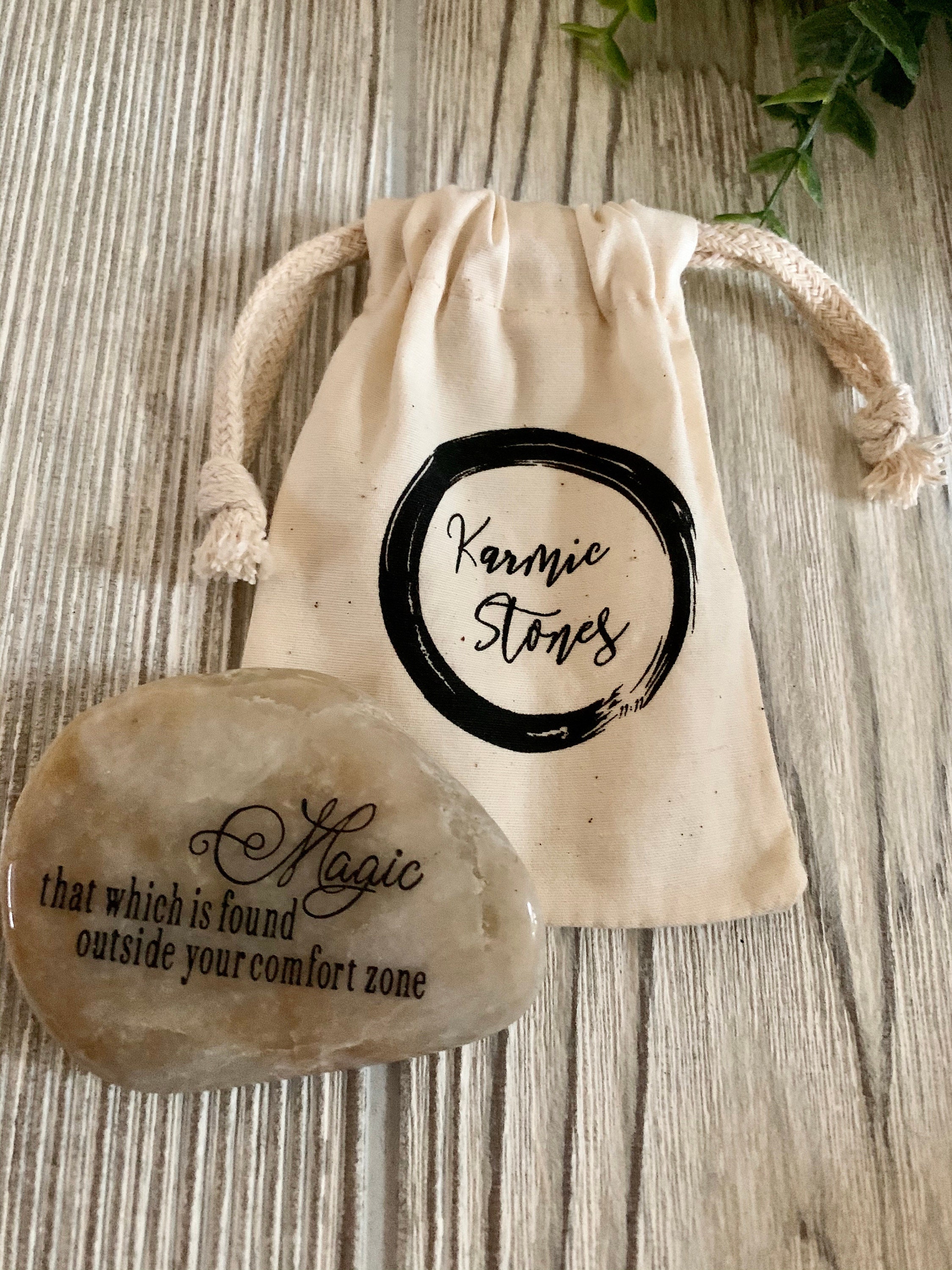 Inspirational Rock Engraved Word Rocks Magic That Which is | Etsy