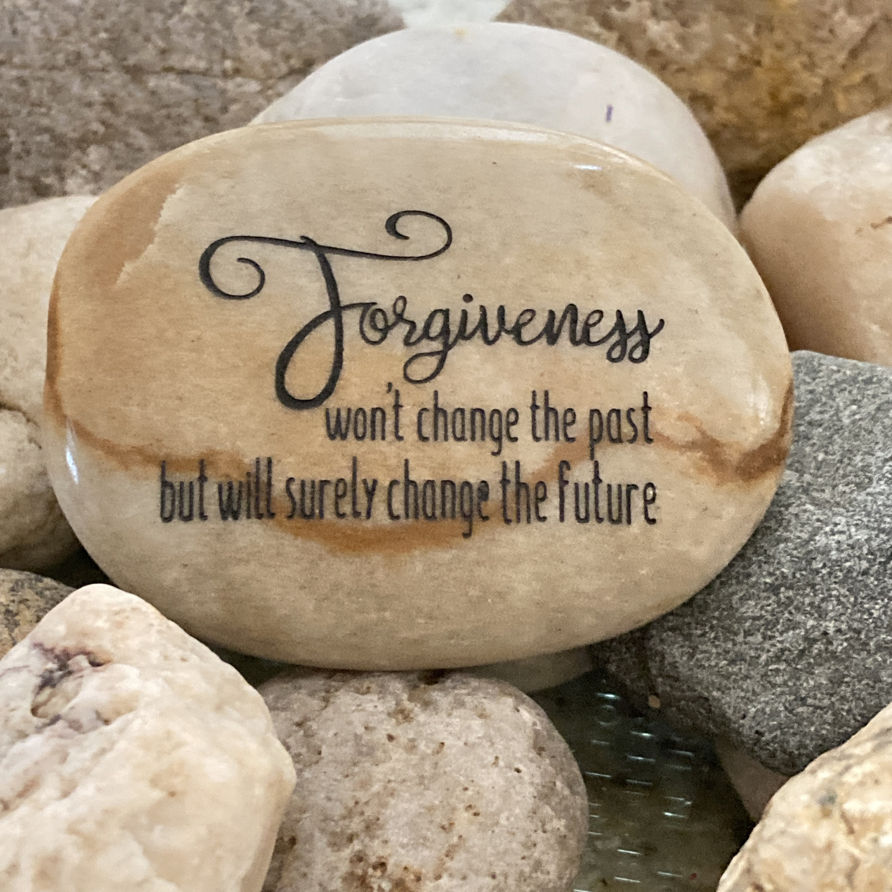 Inspirational Rock Engraved Word Rocks Forgiveness - Etsy Canada