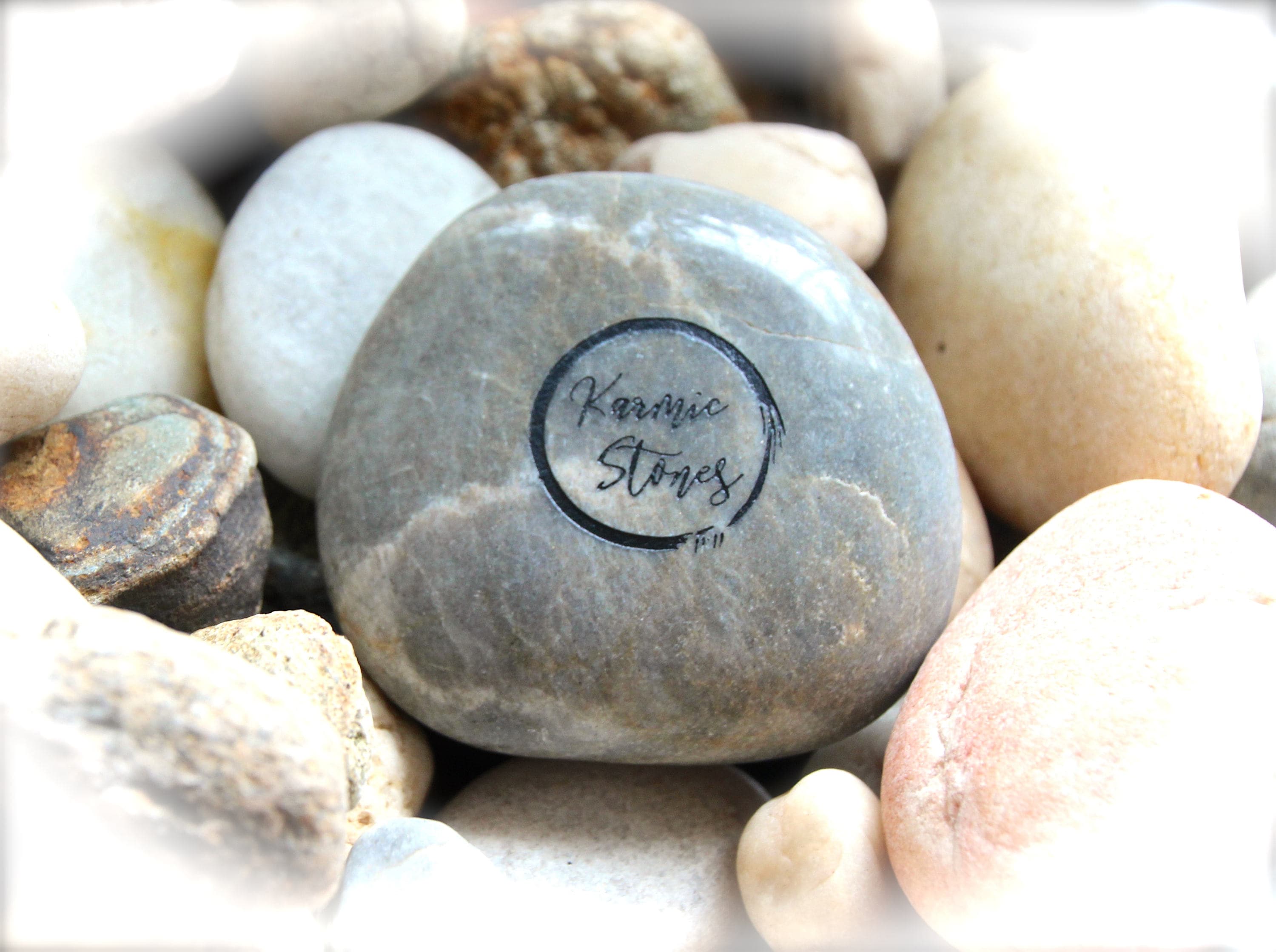 Inspirational Rock Engraved Word Rocks A Grateful Heart is a | Etsy