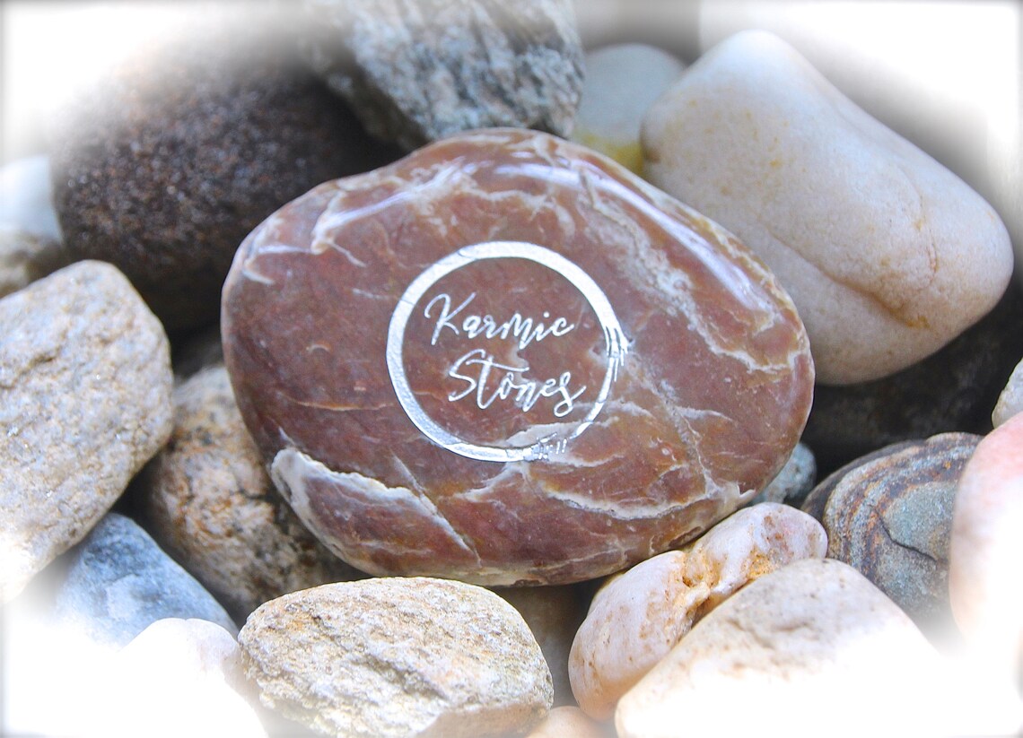 Inspirational Rock Engraved Word Rocks Grow A Pair - Etsy