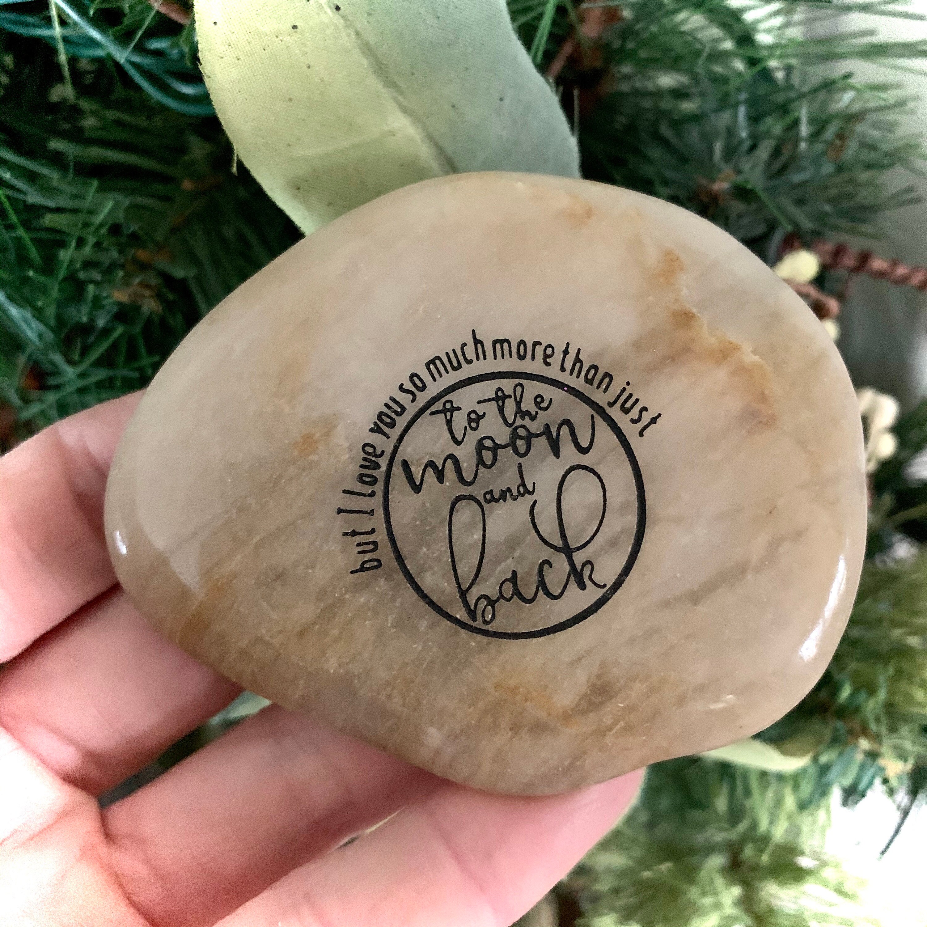 Inspirational Rock Engraved Word Rocks I Love You to the - Etsy