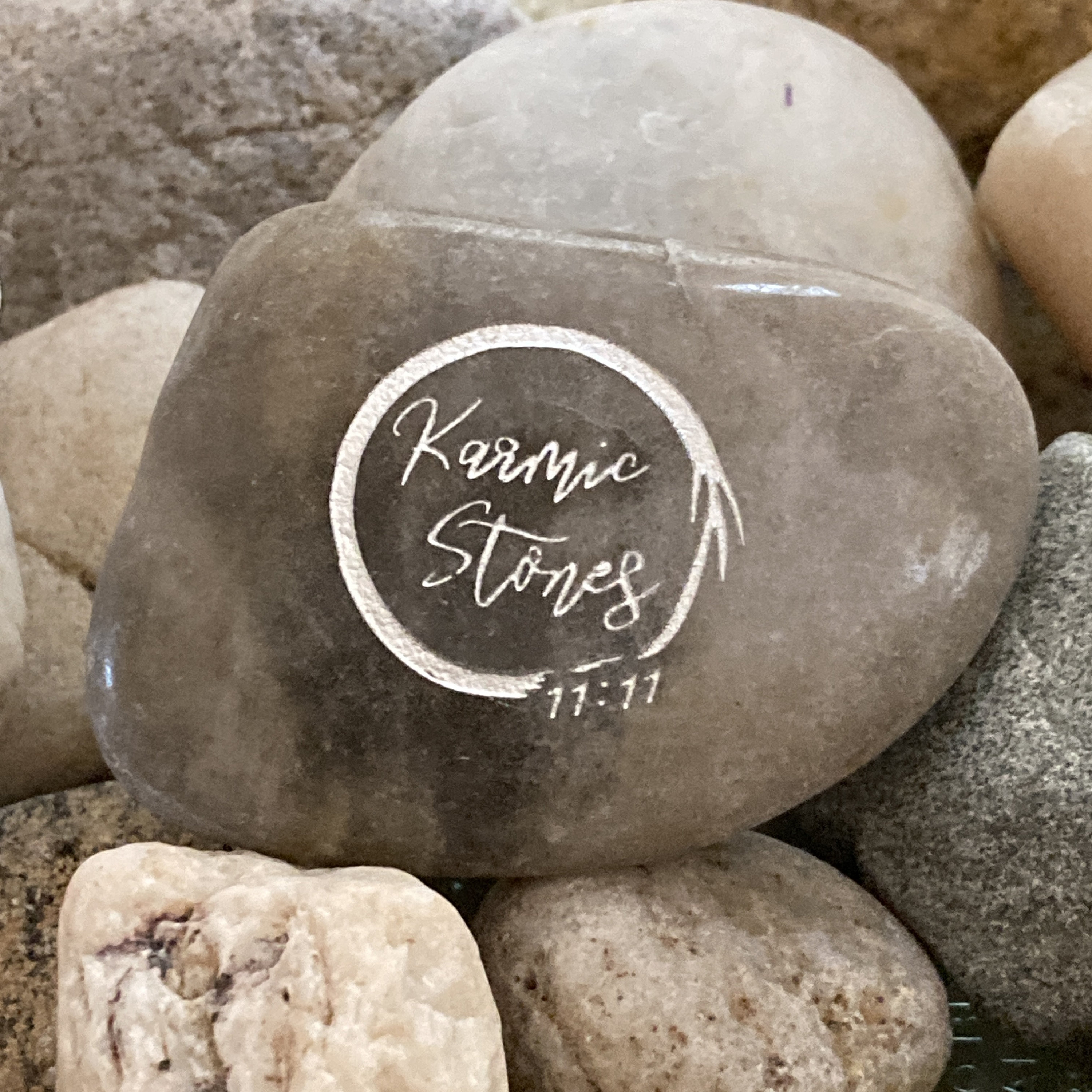 Inspirational Rock Engraved Word Rocks Just Chuck It in the | Etsy