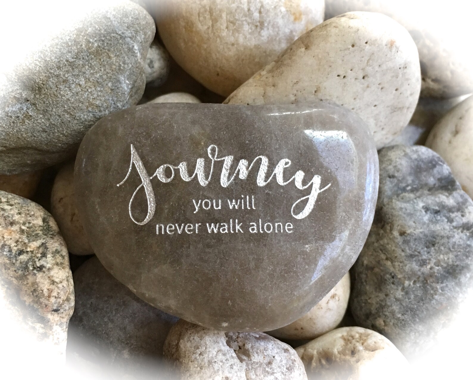 Inspirational Rock Engraved Word Rocks Journey You Will - Etsy