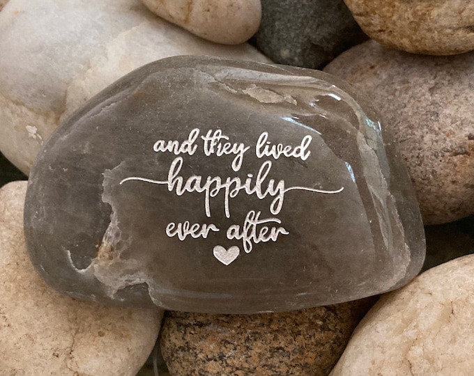 Engraved Word Rock Inspirational Quotes You Are My Rock - Etsy