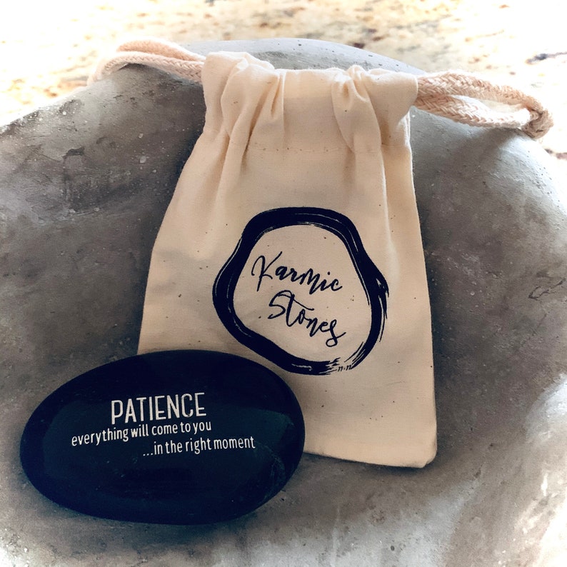 Inspirational Rock Engraved Word Rocks Patience Everything | Etsy