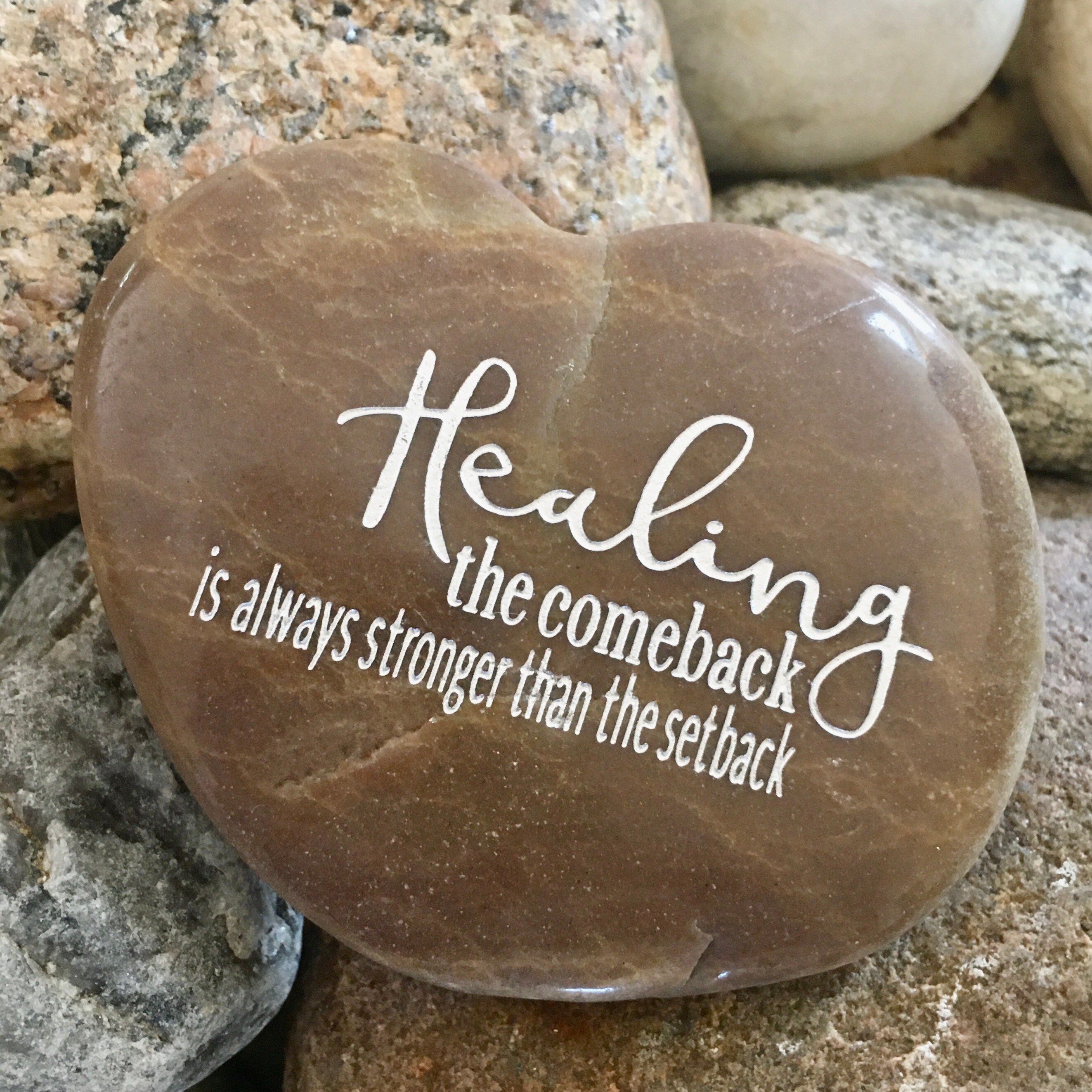 Inspirational Rock Engraved Word Rocks Healing the - Etsy