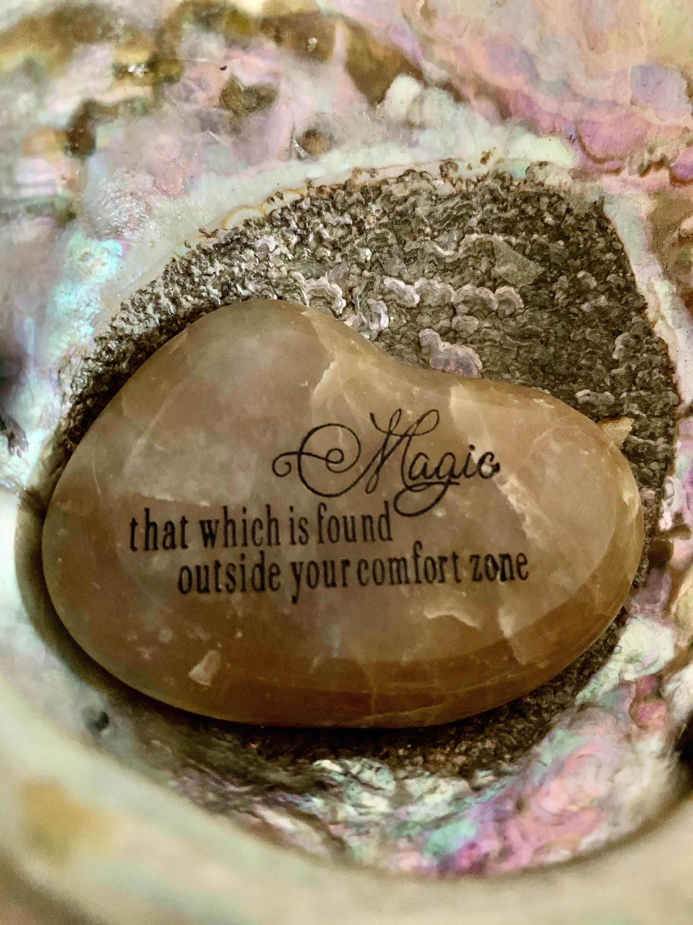 Inspirational Rock Engraved Word Rocks Magic That Which is | Etsy