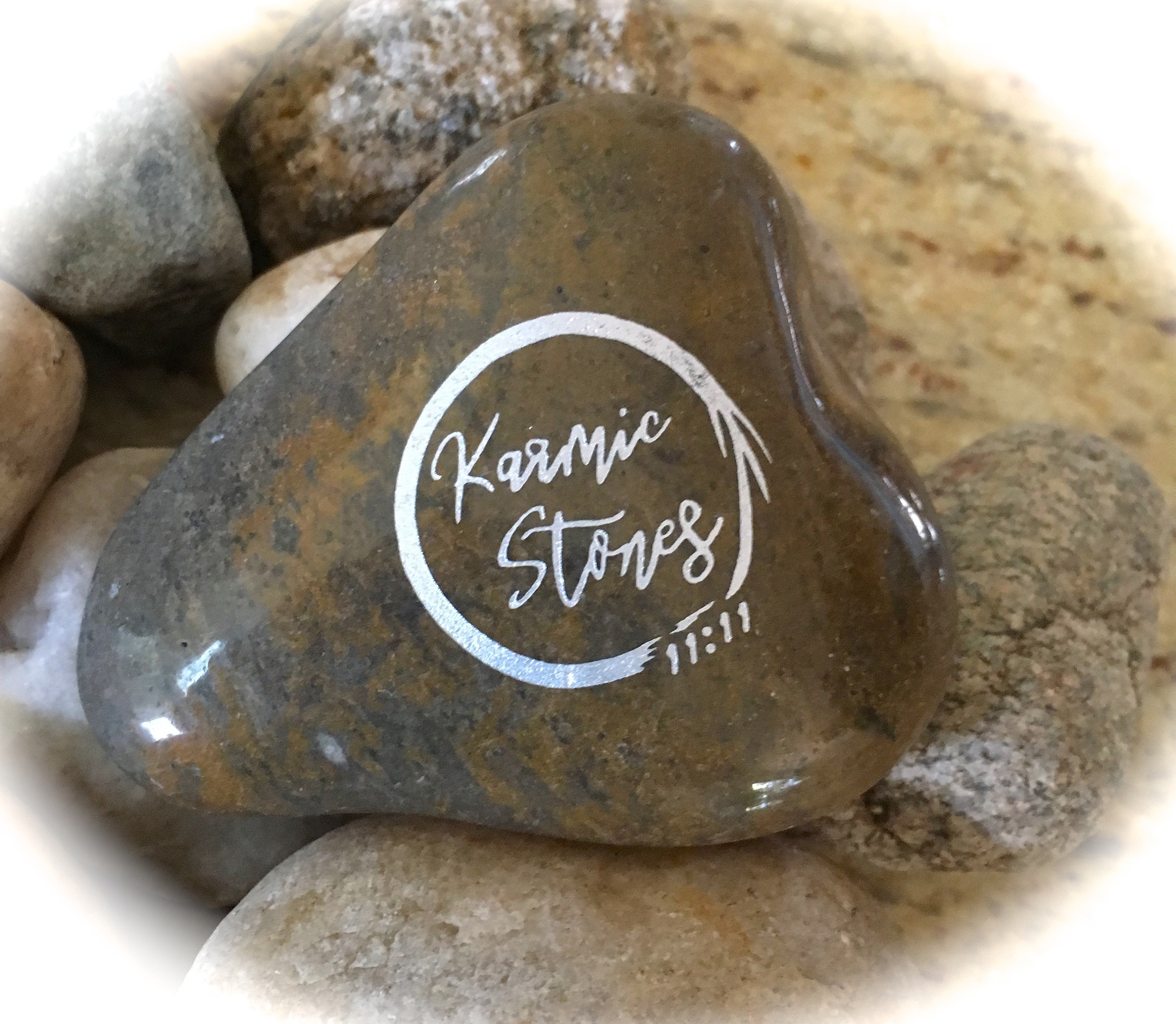 Inspirational Rock Engraved Word Rocks Your Sweet Paw in My | Etsy