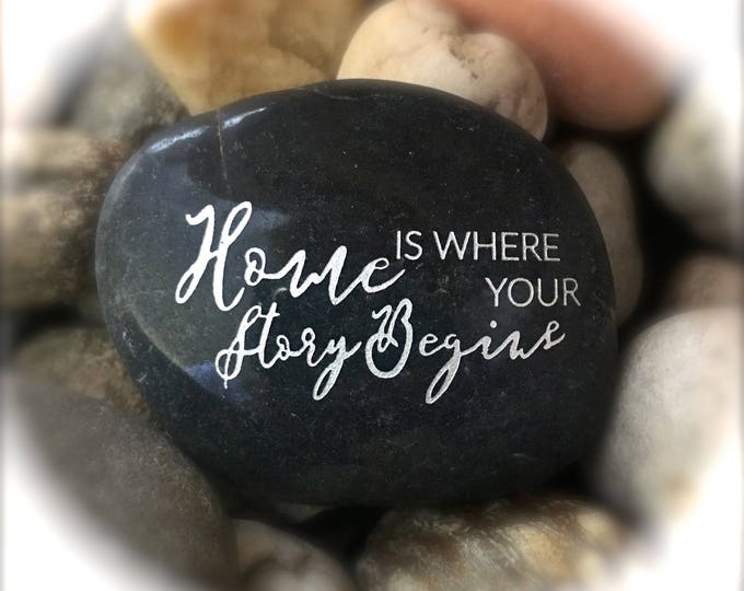 Engraved Word Rock Inspirational Quotes You Are My Rock - Etsy