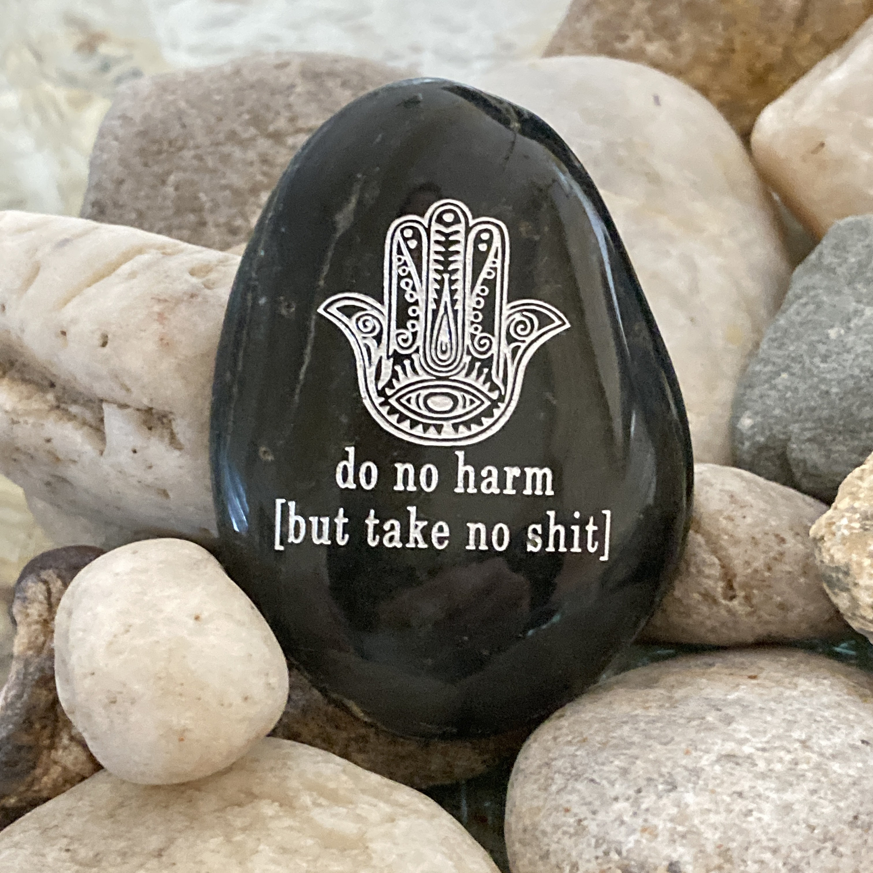 Inspirational Rock Engraved Word Rocks Do No Harm but Take | Etsy