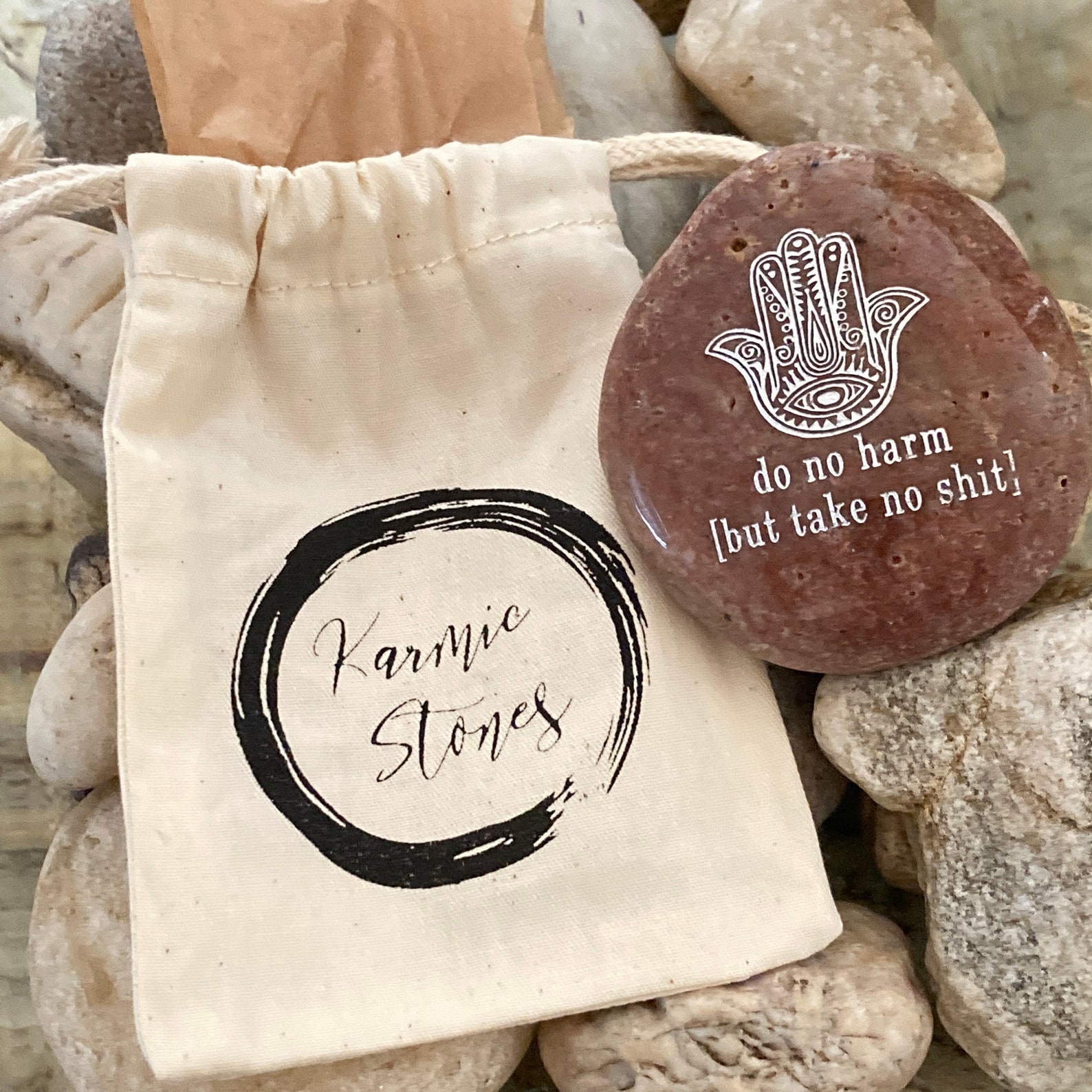 Inspirational Rock Engraved Word Rocks Do No Harm but Take - Etsy