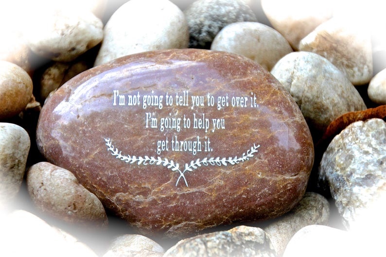 Inspirational Rock Engraved Word Rocks I'm Not Going to | Etsy