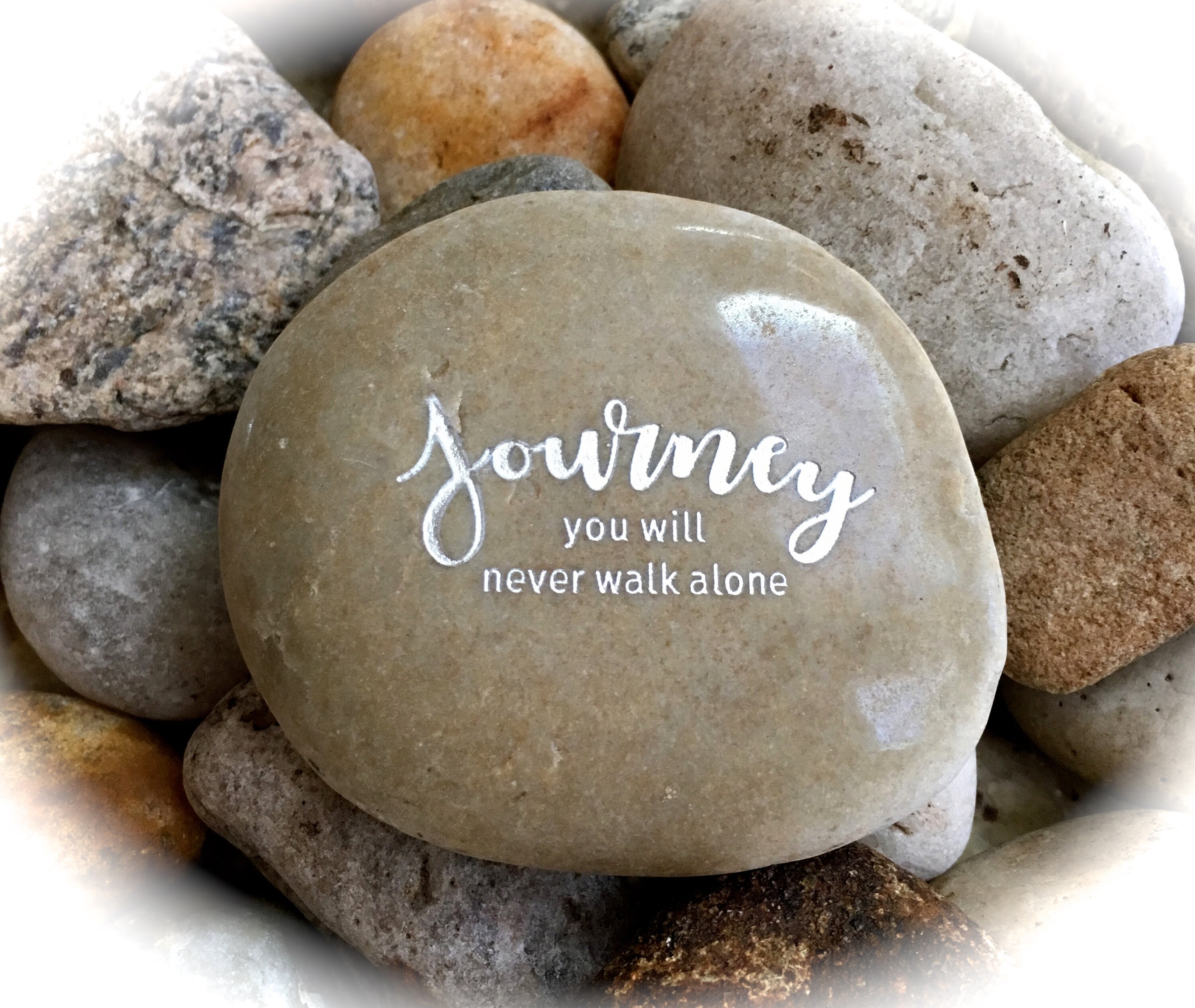 Inspirational Rock Engraved Word Rocks Journey You Will - Etsy