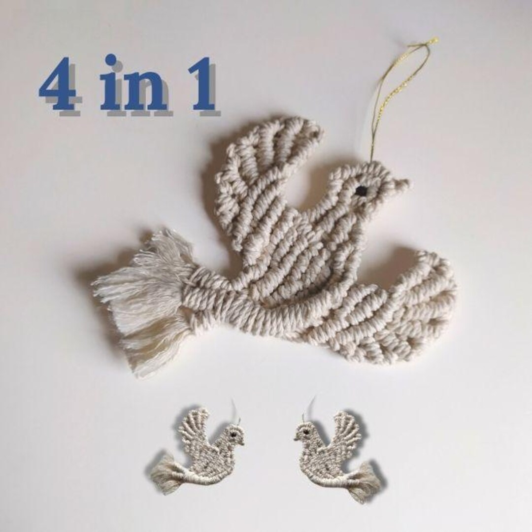 Doves. DIY, Step-by-step Guide, Weaving Birds for Decoration and ...