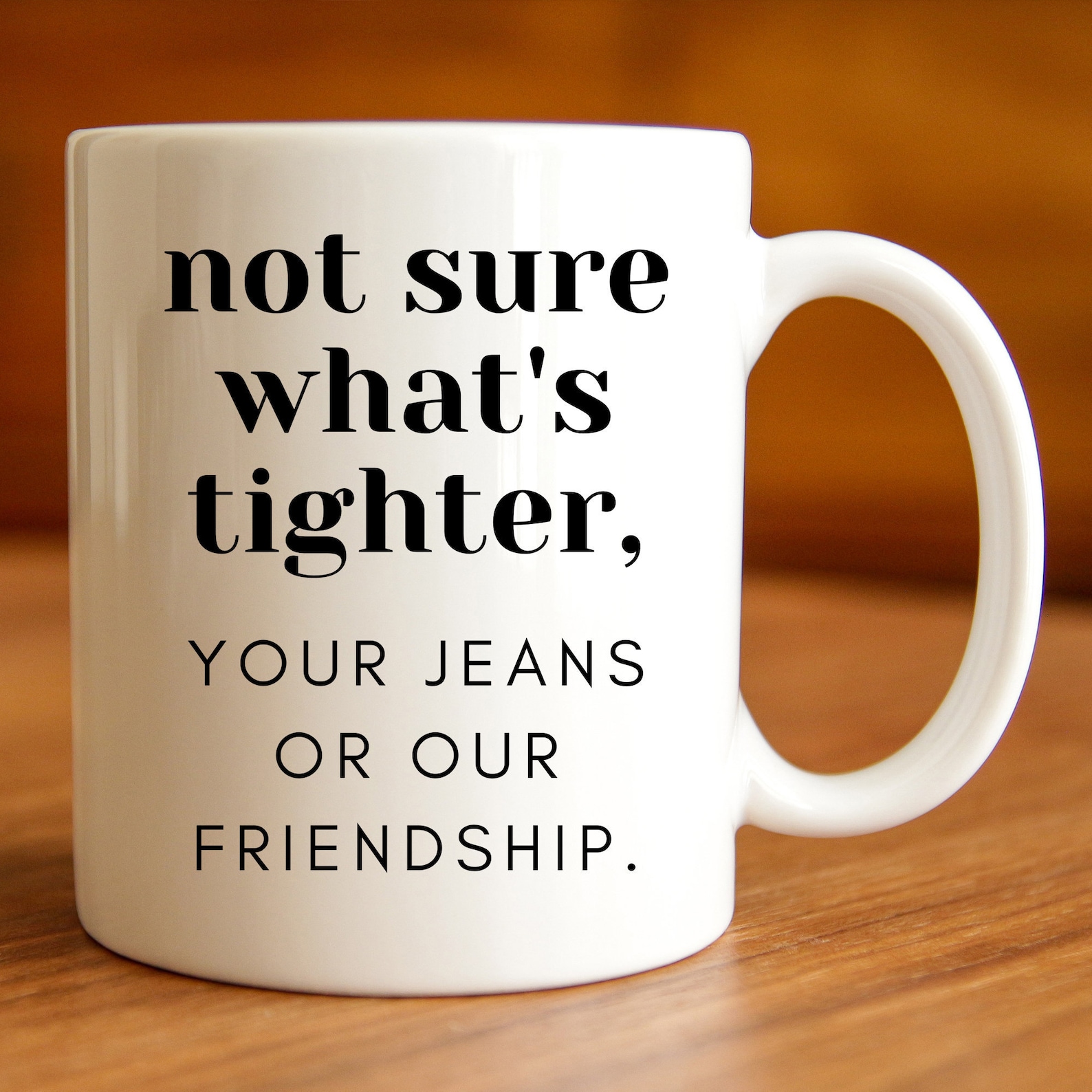 Bff mug with funny sayings. Friendship mug with quotes. Cute | Etsy