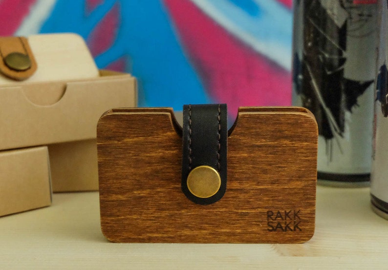 Wooden Card Case Debit/credit Card Holder Plywood Case - Etsy