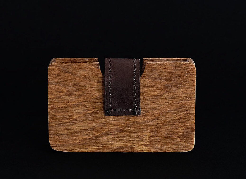 Wooden Card Case Debit/credit Card Holder Plywood Case - Etsy