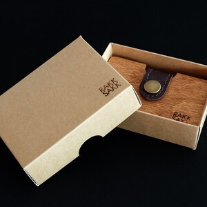 Wooden Card Case, Debit/credit Card Holder, Plywood Case, Natural Wood ...