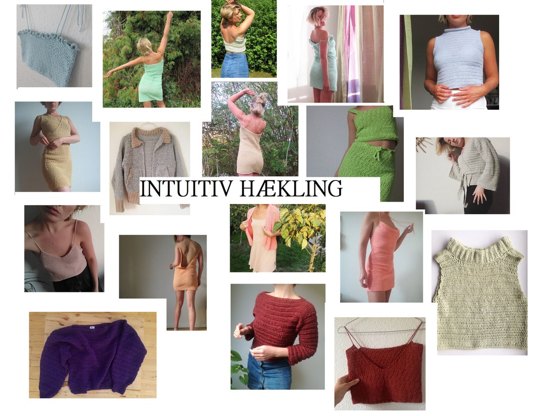 Crochet Clothes E-book: Intuitive Sweater Pattern + Video (ENG/DA) - Etsy