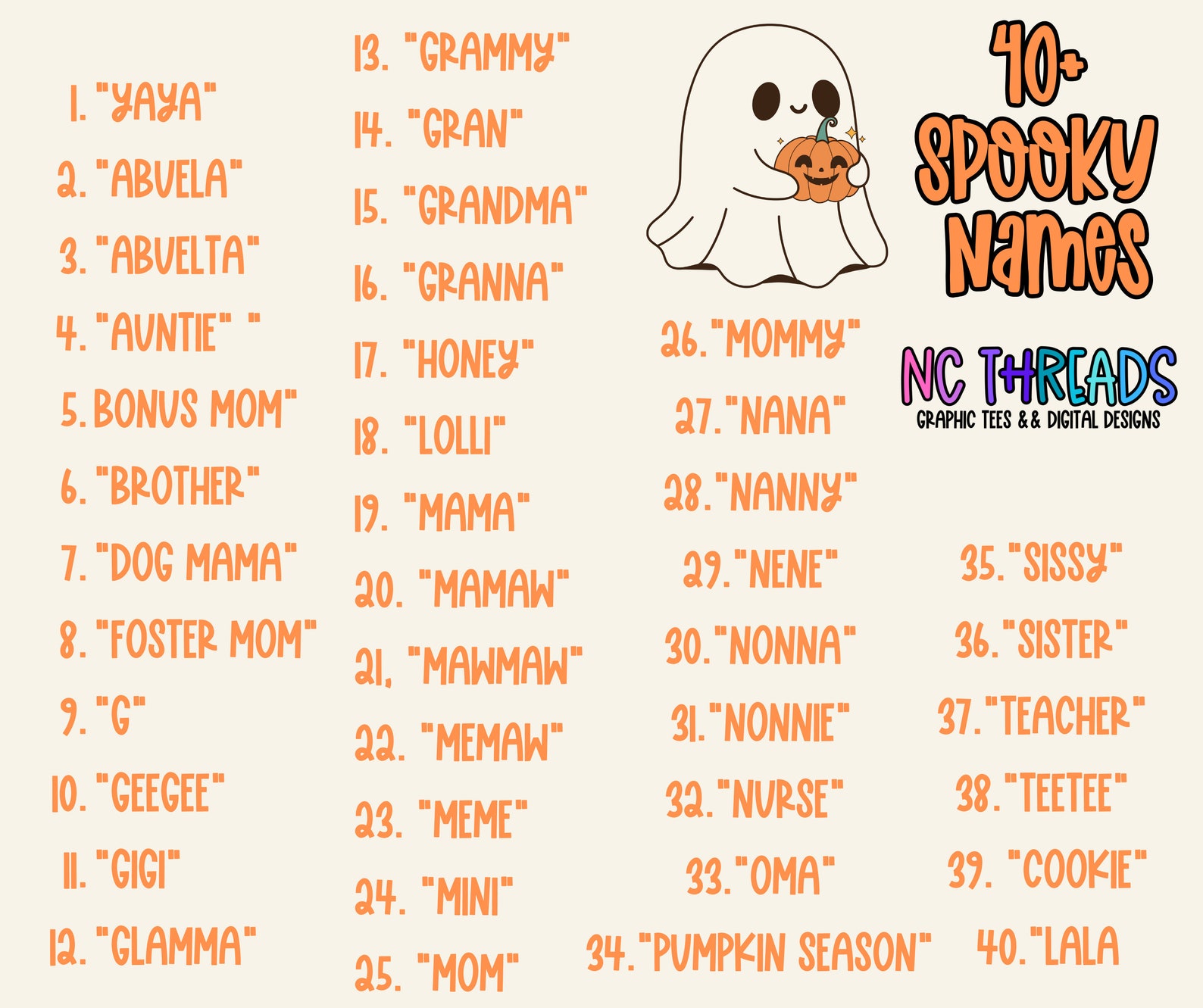 Spooky Names Png Bundle, Customizable Halloween Names PNG, Fall Png ...