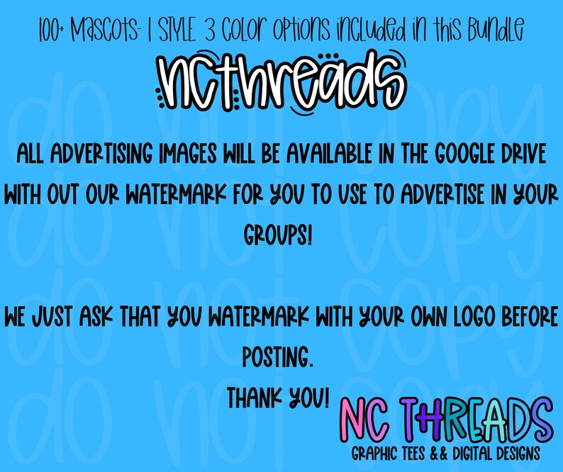 Mascot Bundle, School Mascot, School Spirit, Digital Download, Screen ...