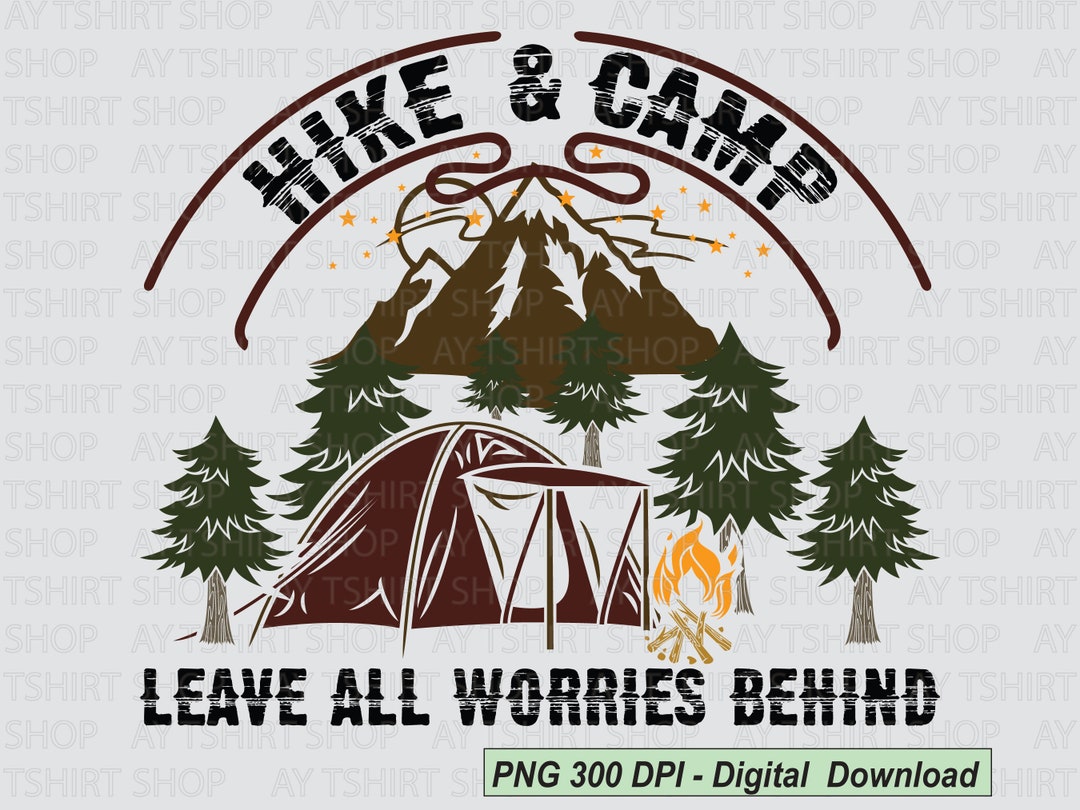 Hike and Camp Png, Camp Life Png File, Campfire Png, Tent in Forest ...