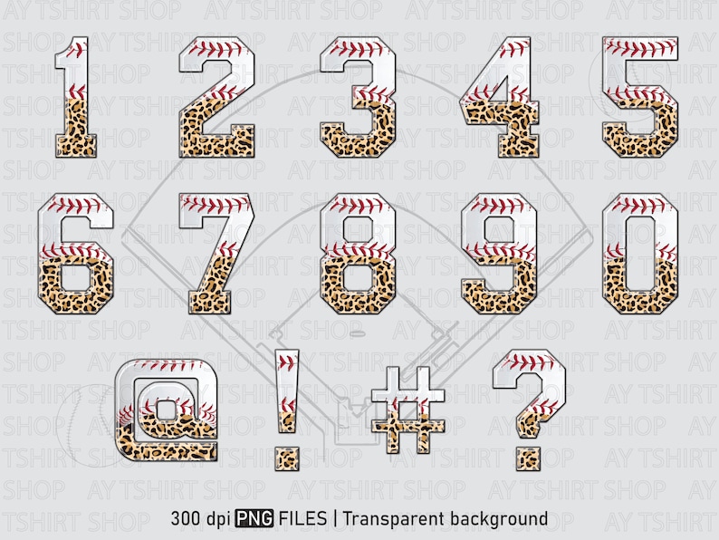 Baseball Numbers Baseball PNG Numbers Baseball Sports Doodle - Etsy