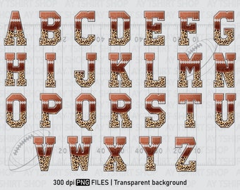 Football Numbers Font Png Football Clipart Football - Etsy