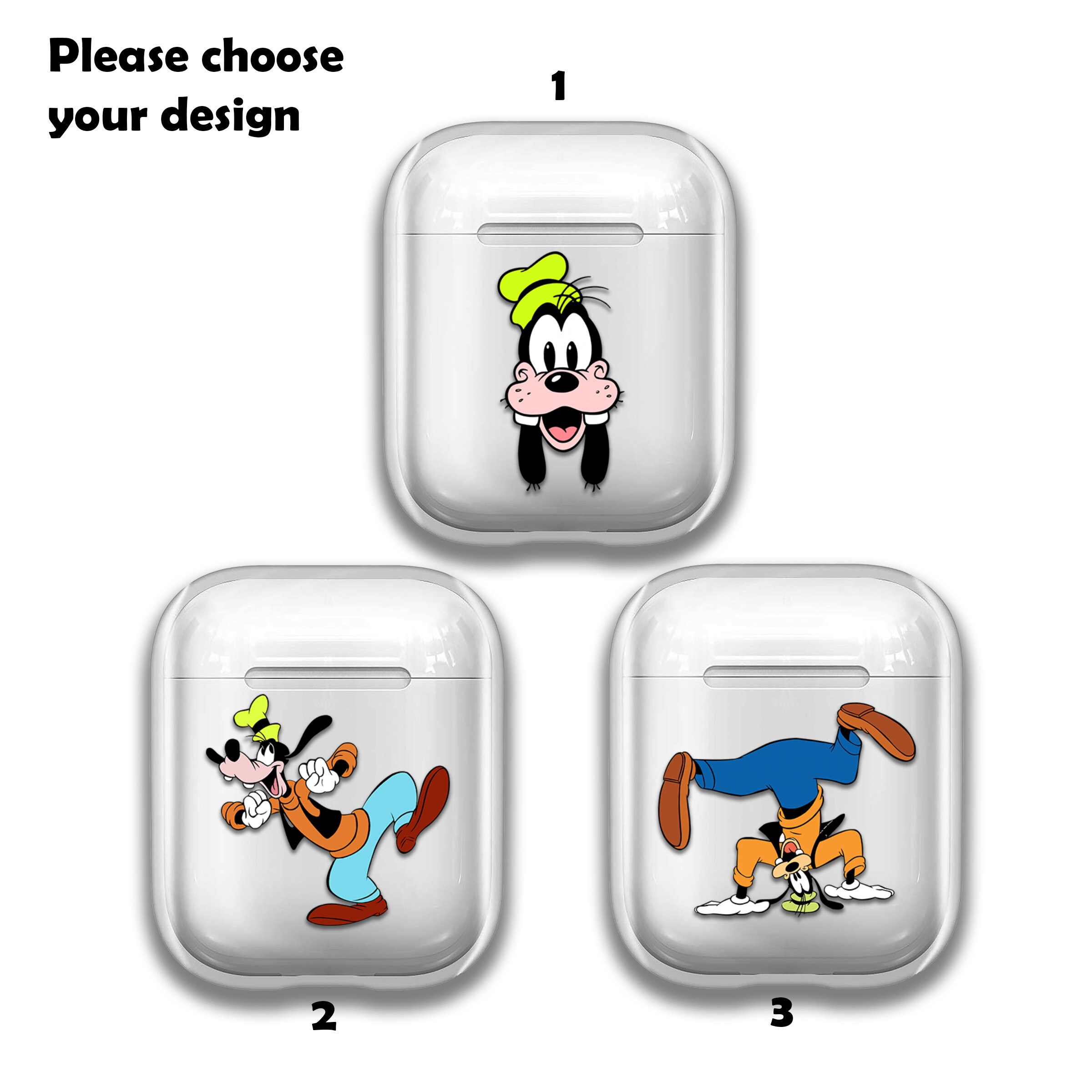 Disney Air Pods Case Clear Goofy Headphones Cover Dog Air Pods 3 Case ...
