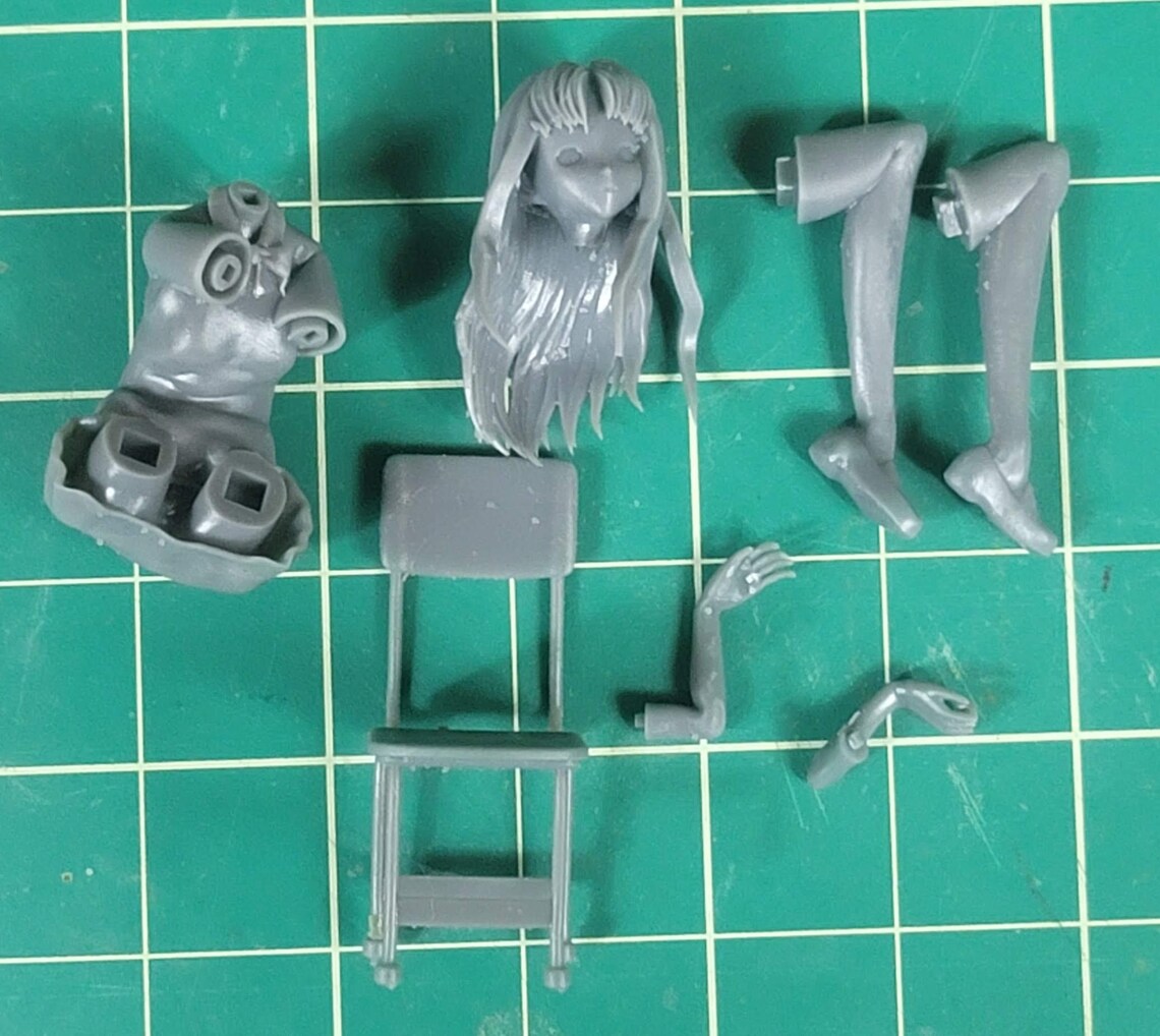 Anime School Girl Figure for Painting - Etsy