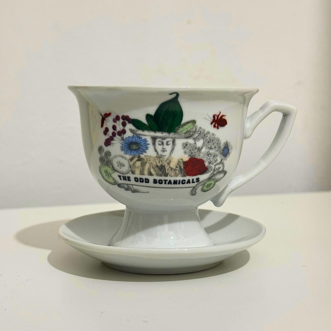 Hendricks Gin Cup & Saucer | the Odd Botanicals | Gin Gift - Etsy