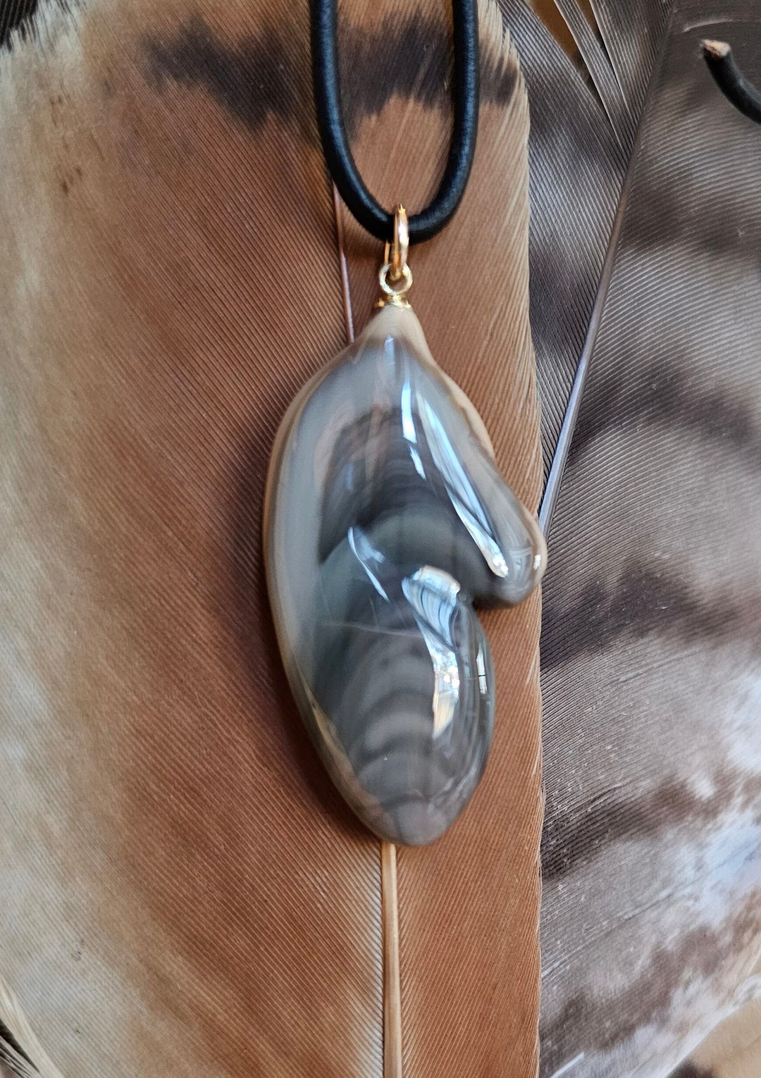 Royal Imperial Jasper Wolf/dog Pendant Necklace by Mother Earth Agates ...