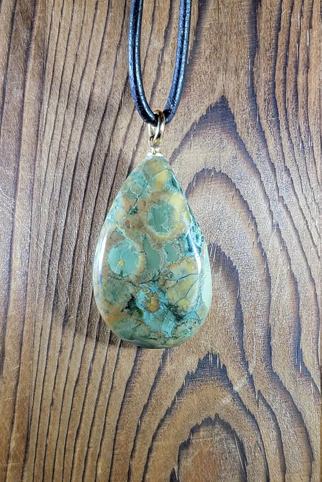 Rainforest Jasper Pendant Necklace by Mother Earth Agates - Etsy