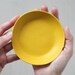 Yellow White Speckled Ceramic Dish Handmade Modern Pottery Appetizer ...