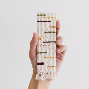 Hand Woven Bookmark - Olive Green, Deep Burgundy/purple, Peach, Yellow ...