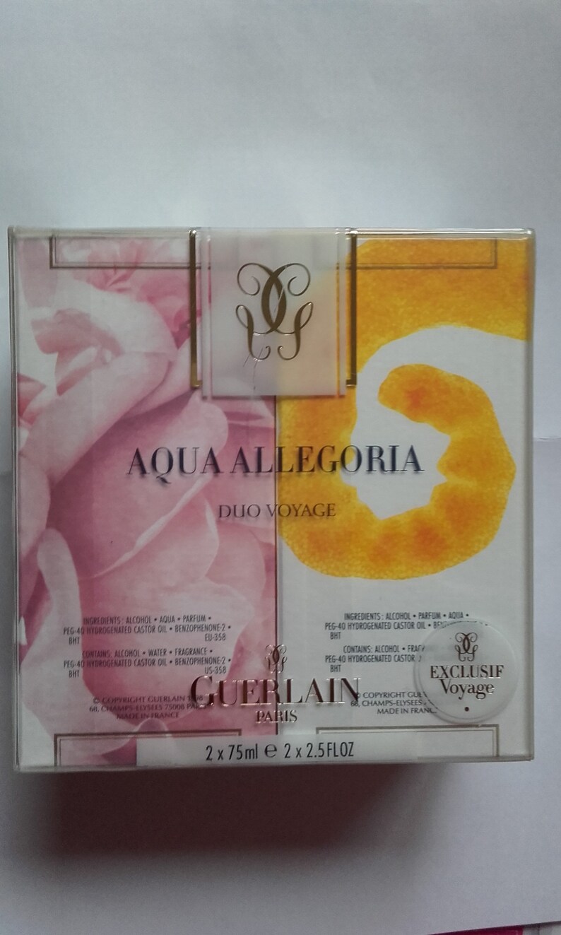 Guerlain: Rosa Magnifica & Pamplelune Aqua Allegoria Duo Box Set - Etsy