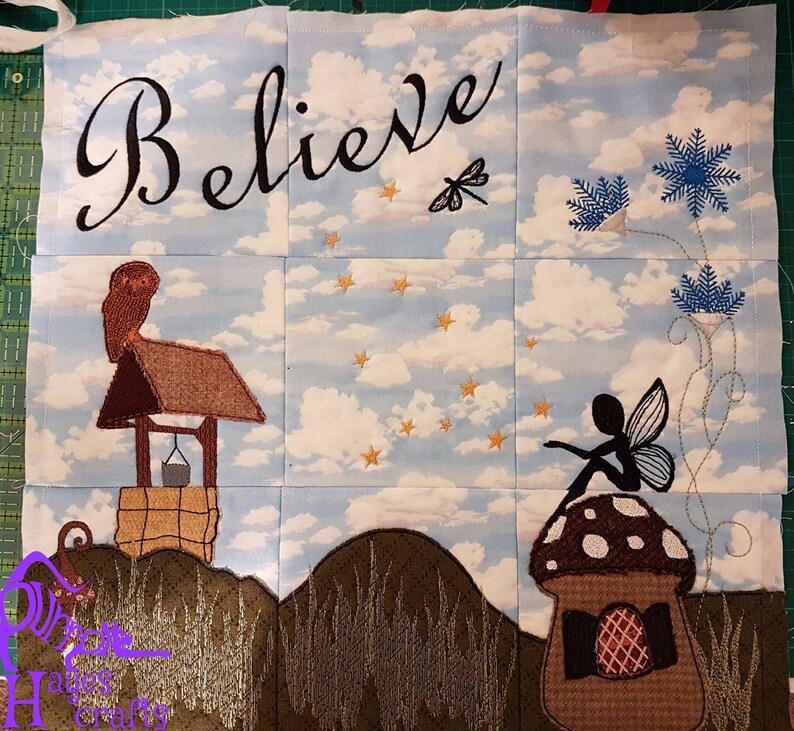ITH believe Tile Scene Machine Embroidery Design - Etsy
