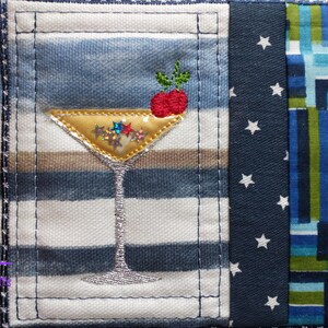 ITH Cocktail Coaster/mug Rug Machine Embroidery Design - Etsy