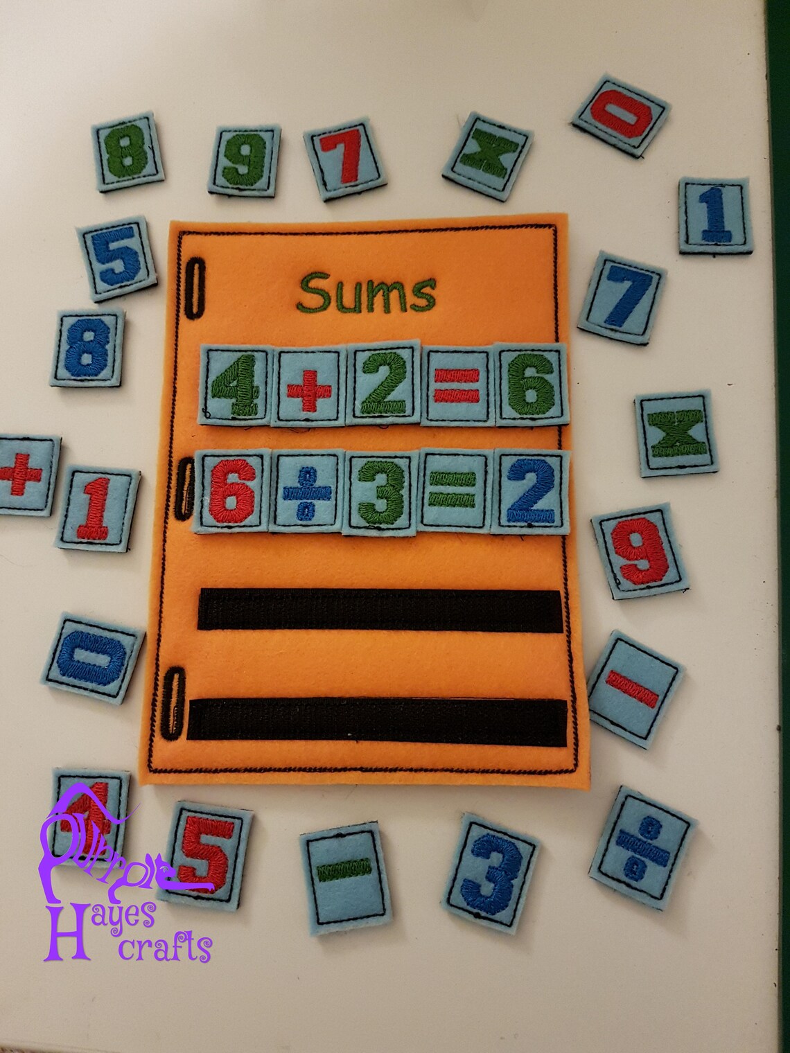 ITH Quiet Book Sums Page Machine Embroidery Design - Etsy