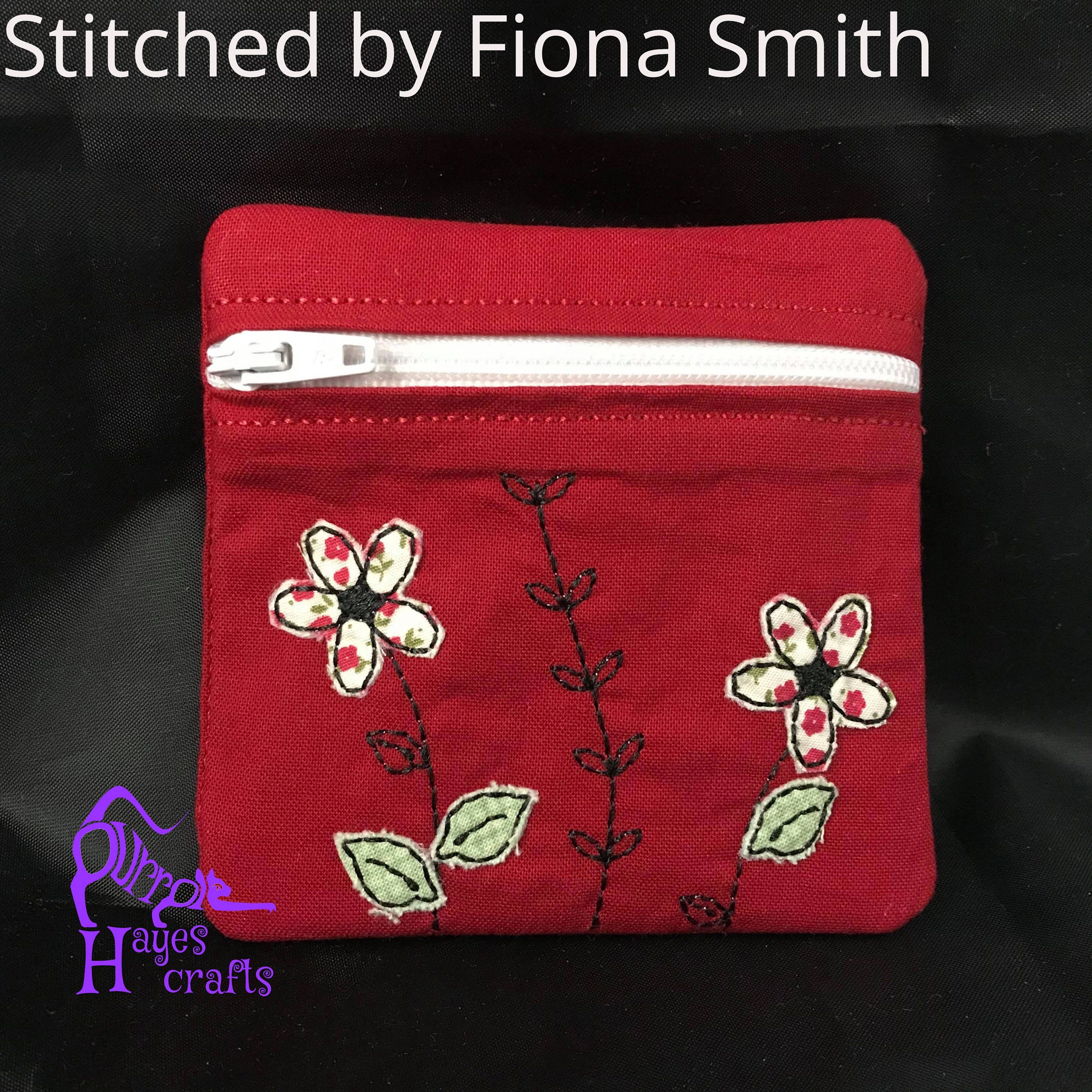 ITH Set of 4 Flower Coin Purses 4x4 Machine Embroidery | Etsy